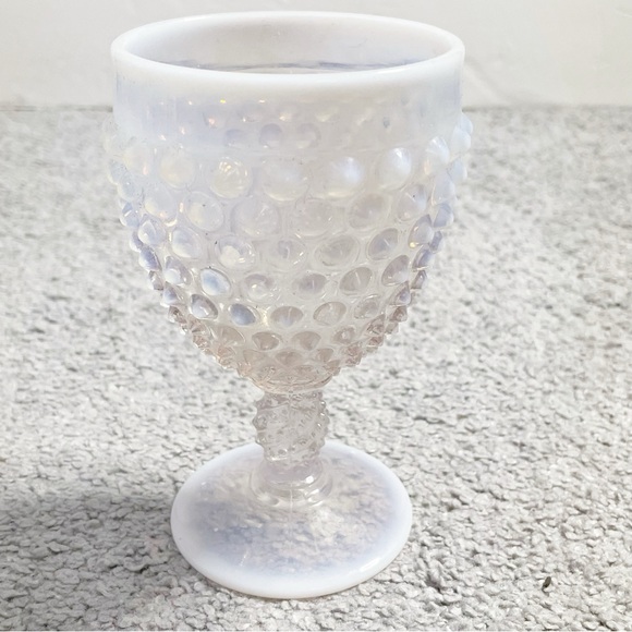 Fenton | Dining | Vintage Fenton Hobnail Opalescent Moonstone Glass ...